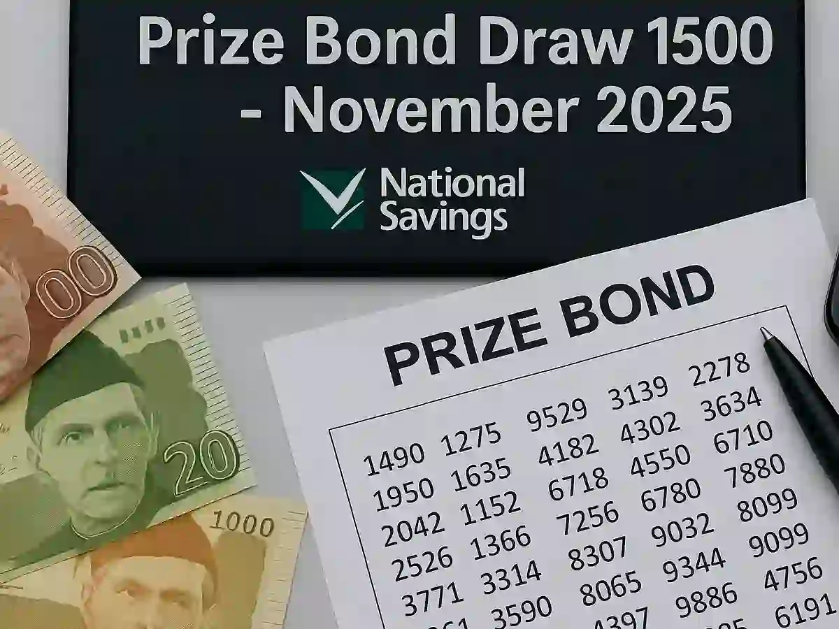 Rs 1500 prize bond winners announced for Nov 2025 draw