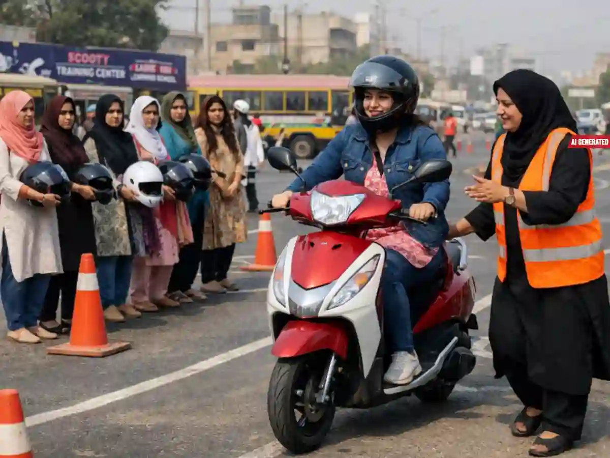 Women in Karachi can learn bike riding for free, Here’s how